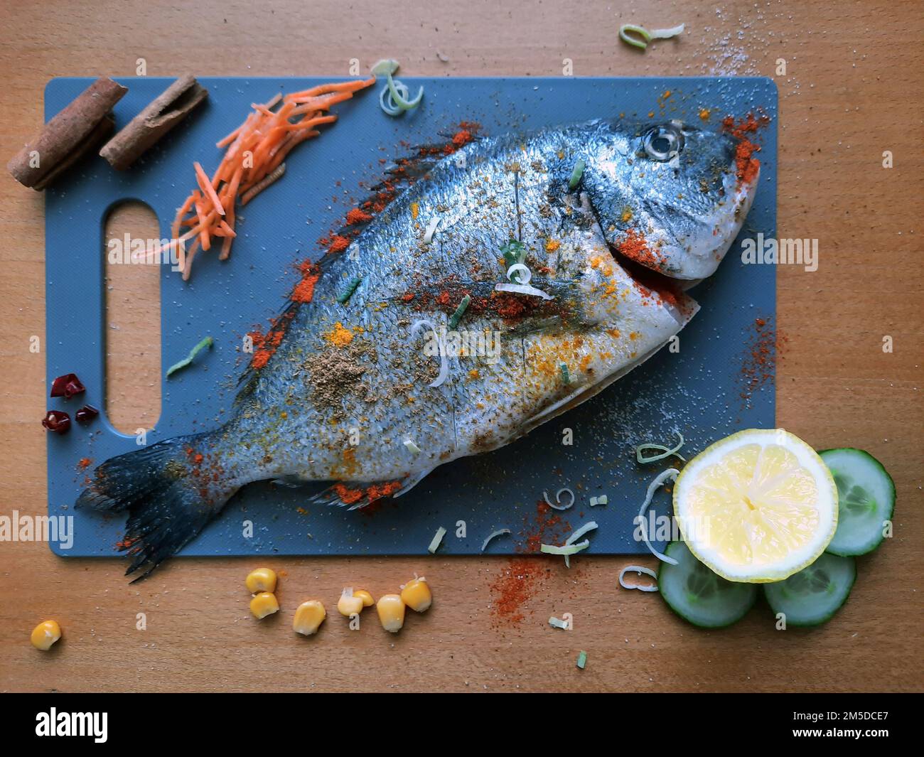 a close-up of fish for lunch Stock Photo - Alamy