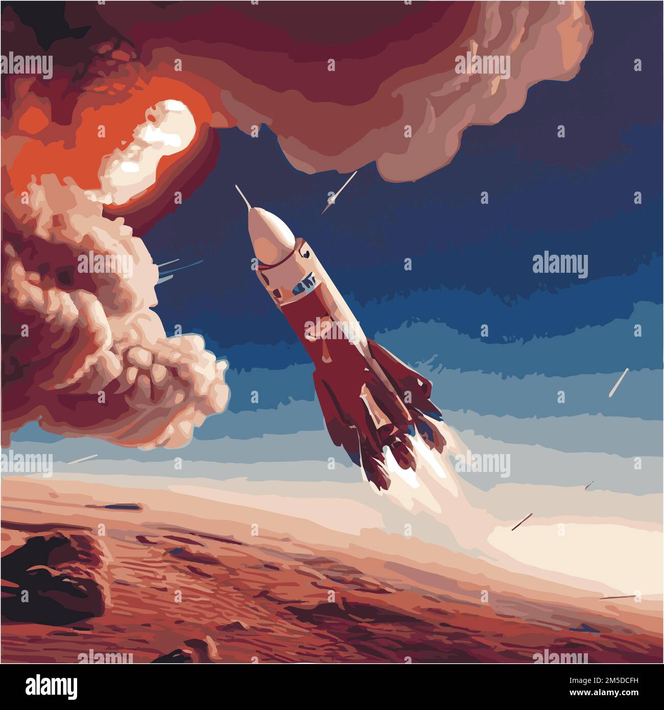 Mars Space Rocket Carrier