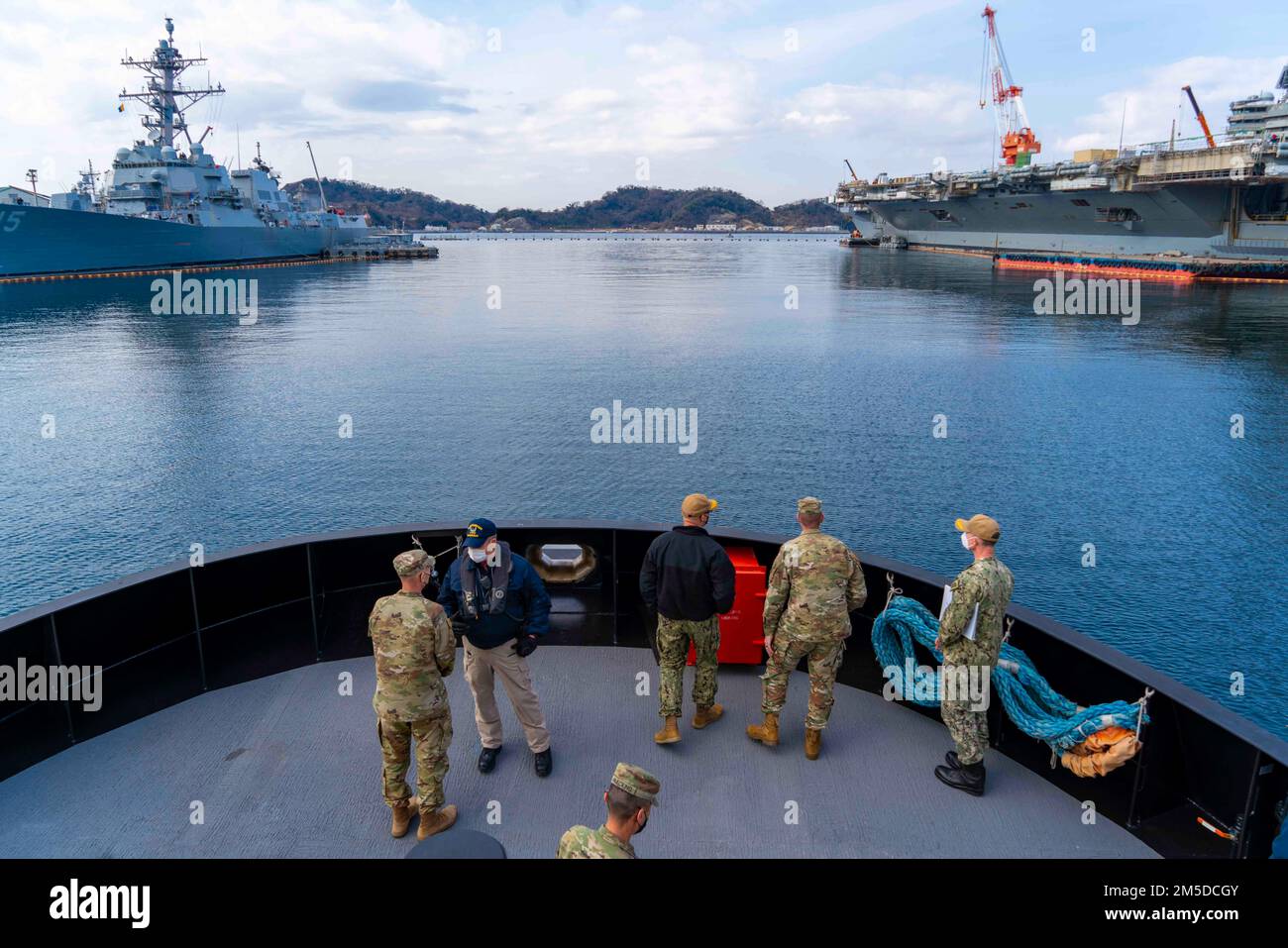 YOKOSUKA, Japan (Mar. 4, 2022) — Rear Adm. Carl Lahti, Commander, Navy ...
