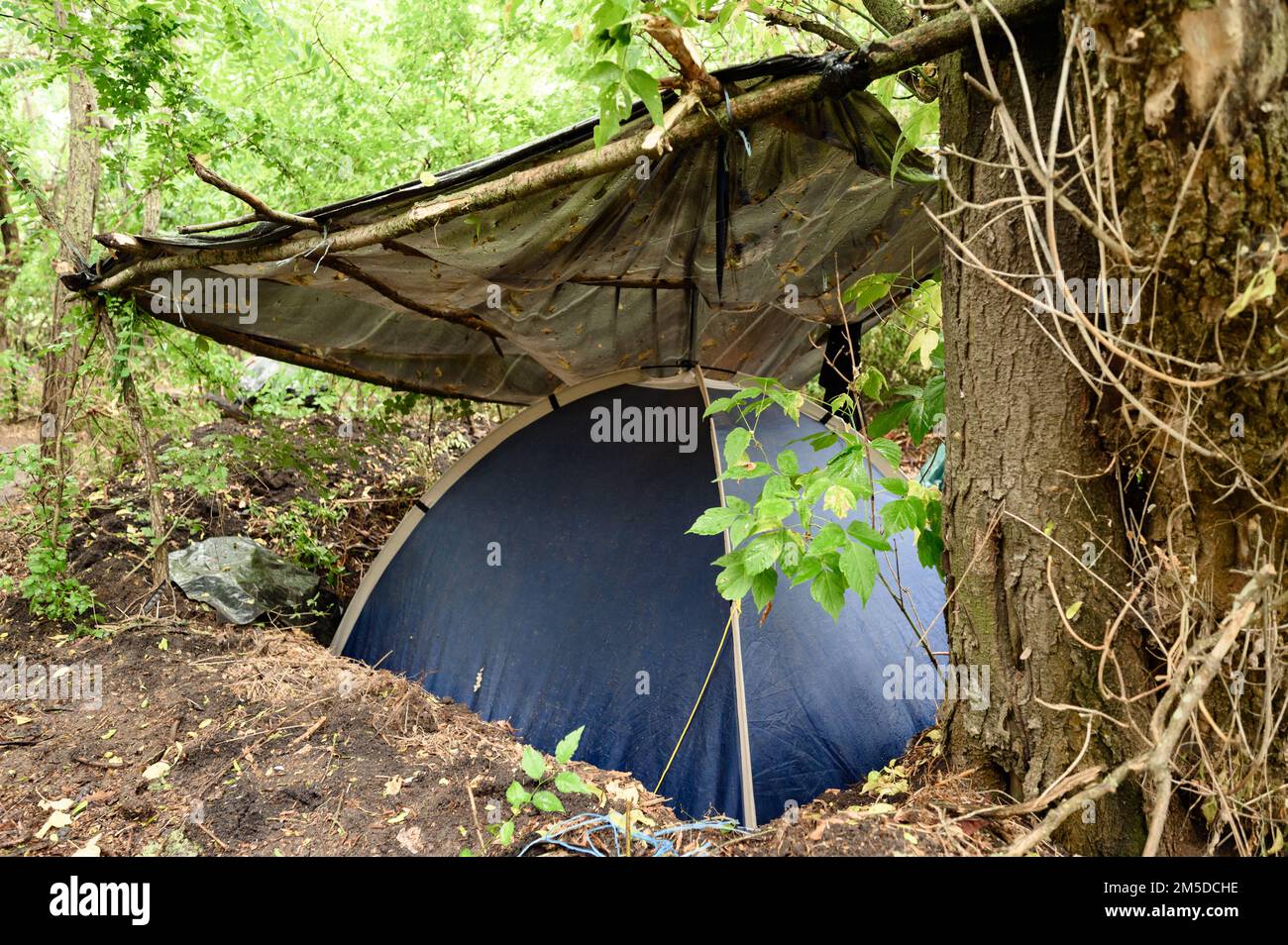 Zaporizhzhia, Ukraine, July 1, 2022: military trenches, living ...