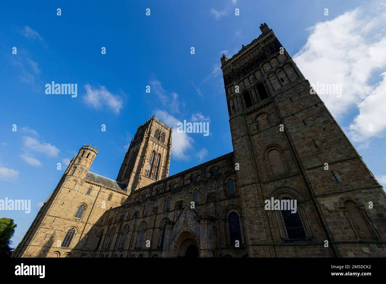 Durham England: 2022-06-07: Durham Cathedral exterior during sunny ...