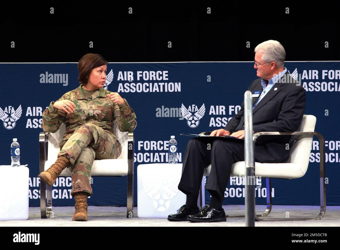 Chief Master Sergeant of the Air Force JoAnne S. Bass speaks during the ...