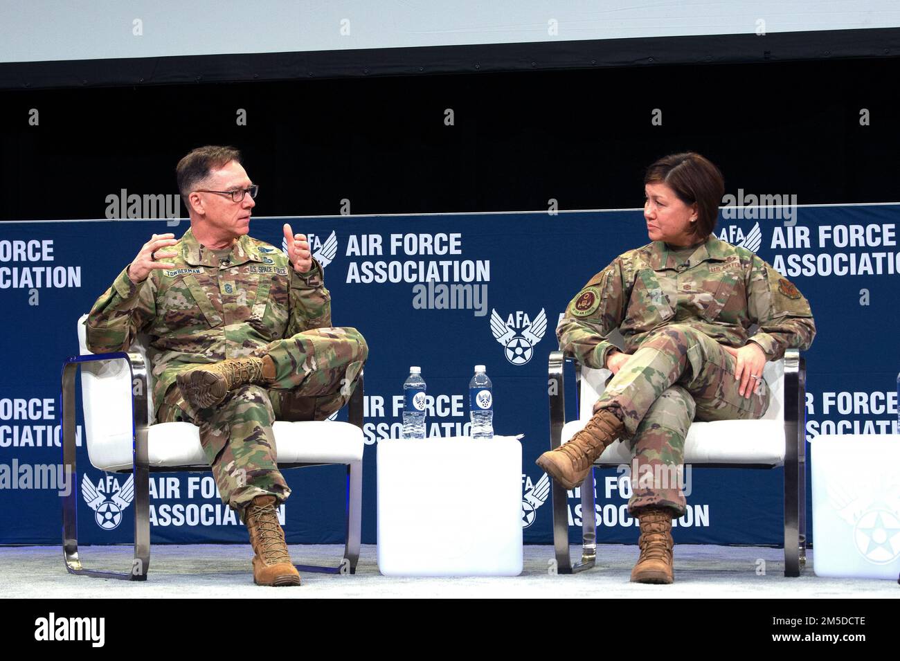 Chief Master Sergeant of the Space Force Roger A. Towberman and Chief ...