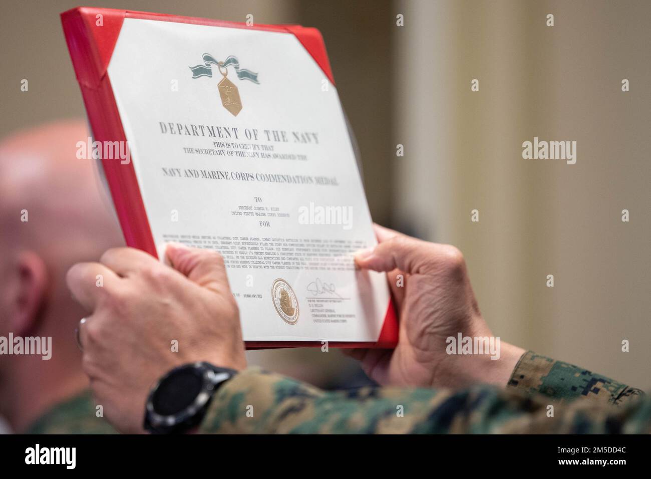 Navy and marine corps commendation medal hi-res stock photography and ...