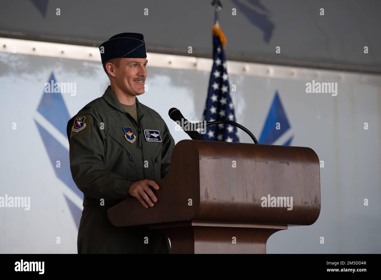U.S. Air Force Col. Justin Spears, 14th Operations Group commander ...