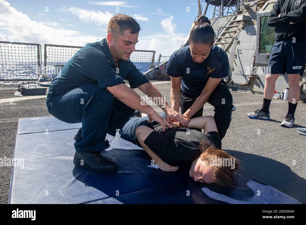 220304-N-KW492-1030 PACIFIC OCEAN (March 4, 2022) Chief Master-At-Arms ...