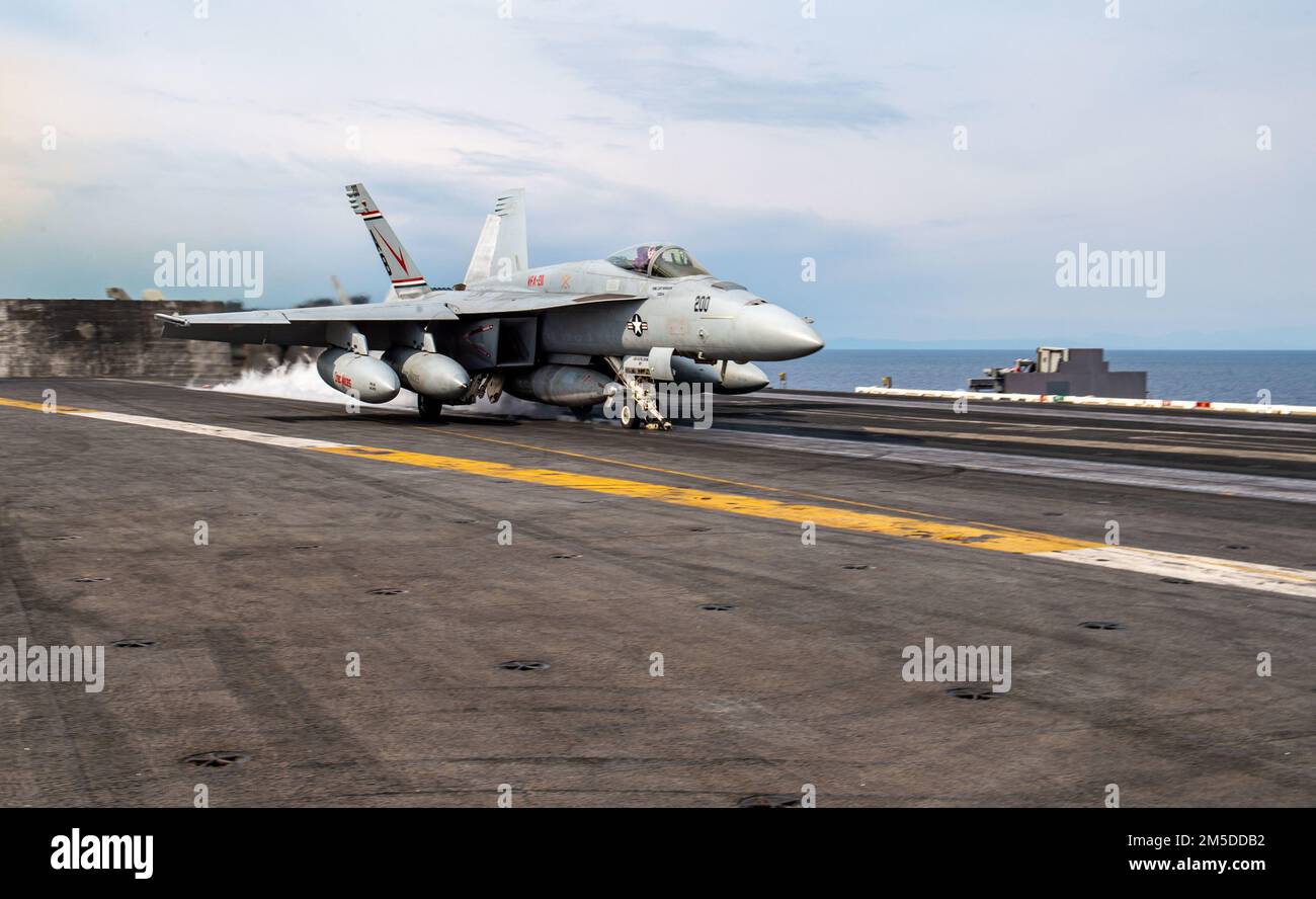 220304-N-ZE328-1016 NORTH AEGEAN SEA (Mar. 4, 2022) An F/A-18E Super ...