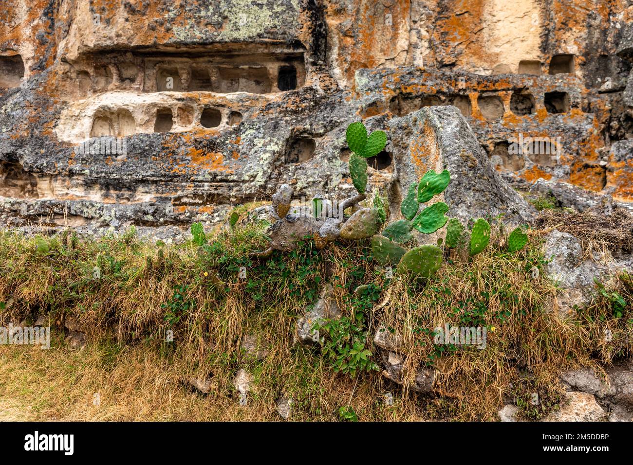 Ventanillas de Otuzco Peruvian archaeological site, cemetery in the ...