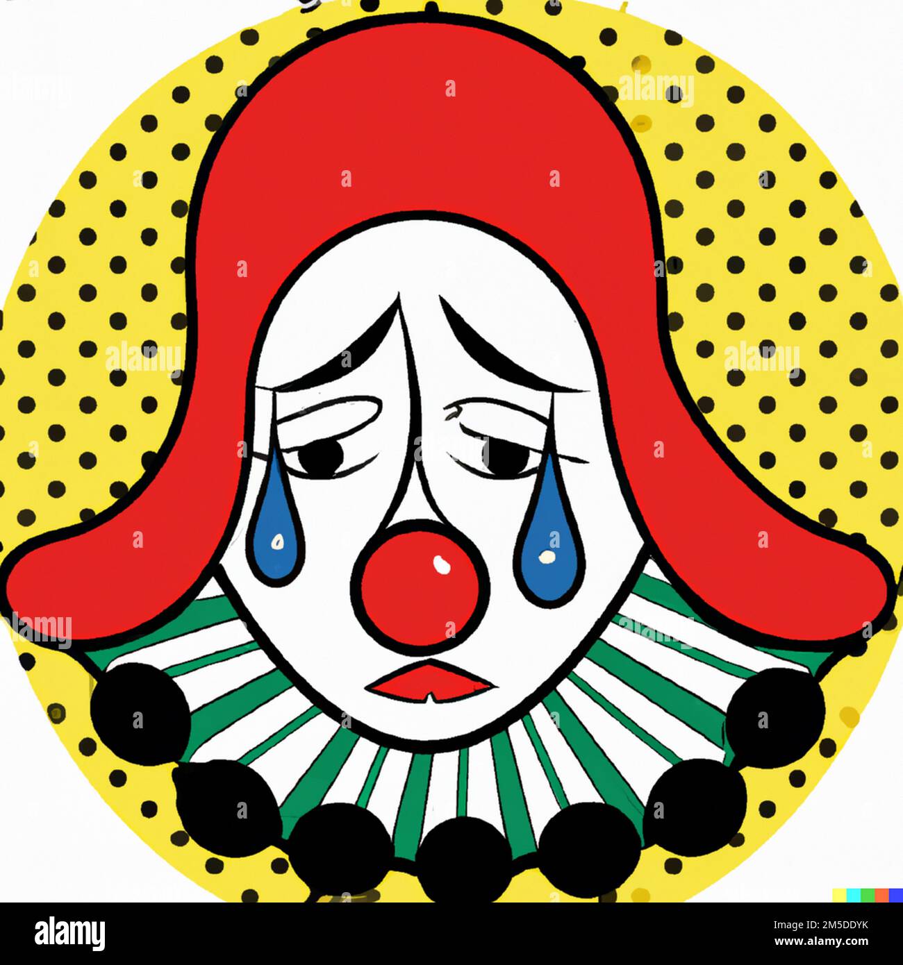 Circus Joker Sad Face