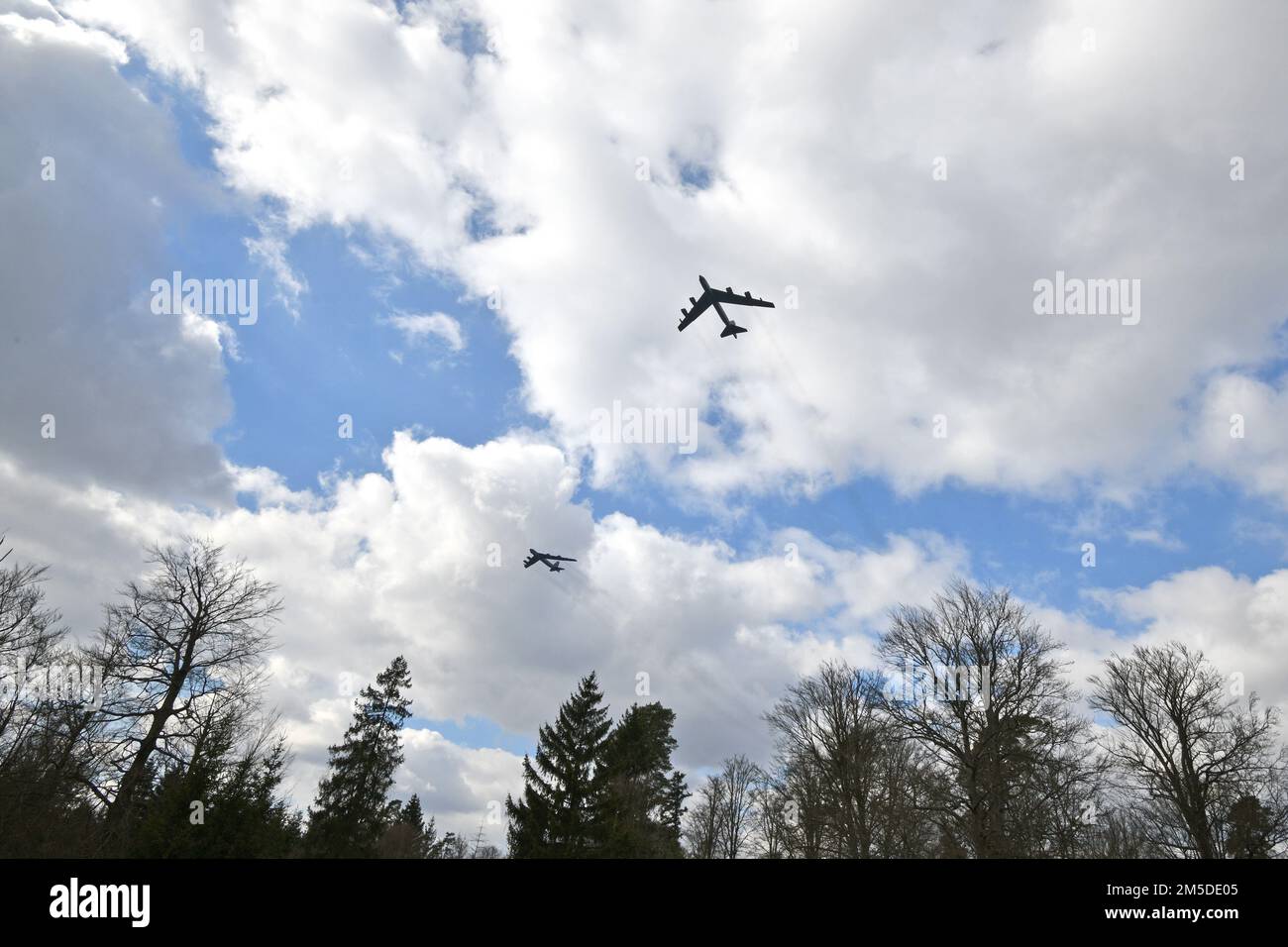 UU.S. Air Force B-52H Stratofortress bombers support a routine, pre ...