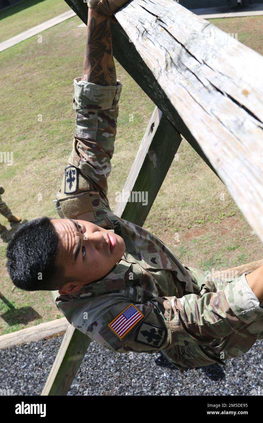 Hawaii Army National Guard (HIARNG) Soldier Sgt. Fred M. Lino Jr., a ...