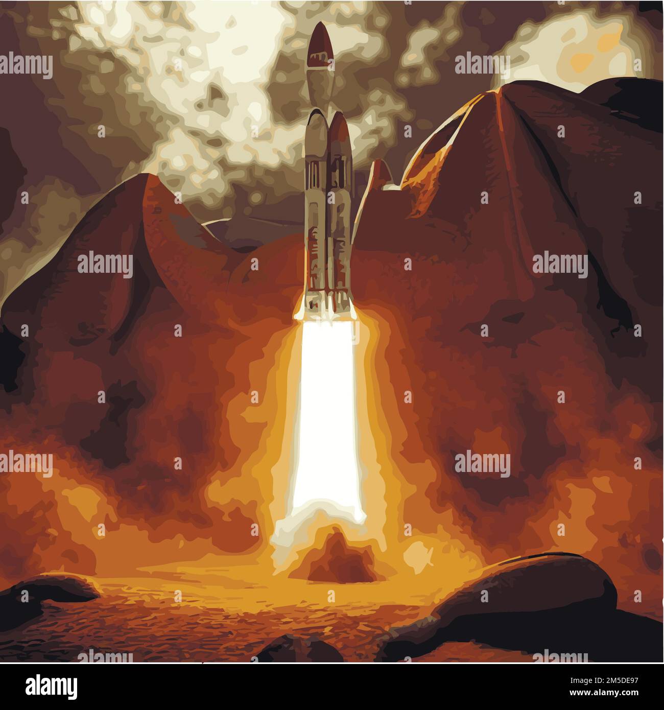 Spaceflight adventure Stock Vector Images - Alamy