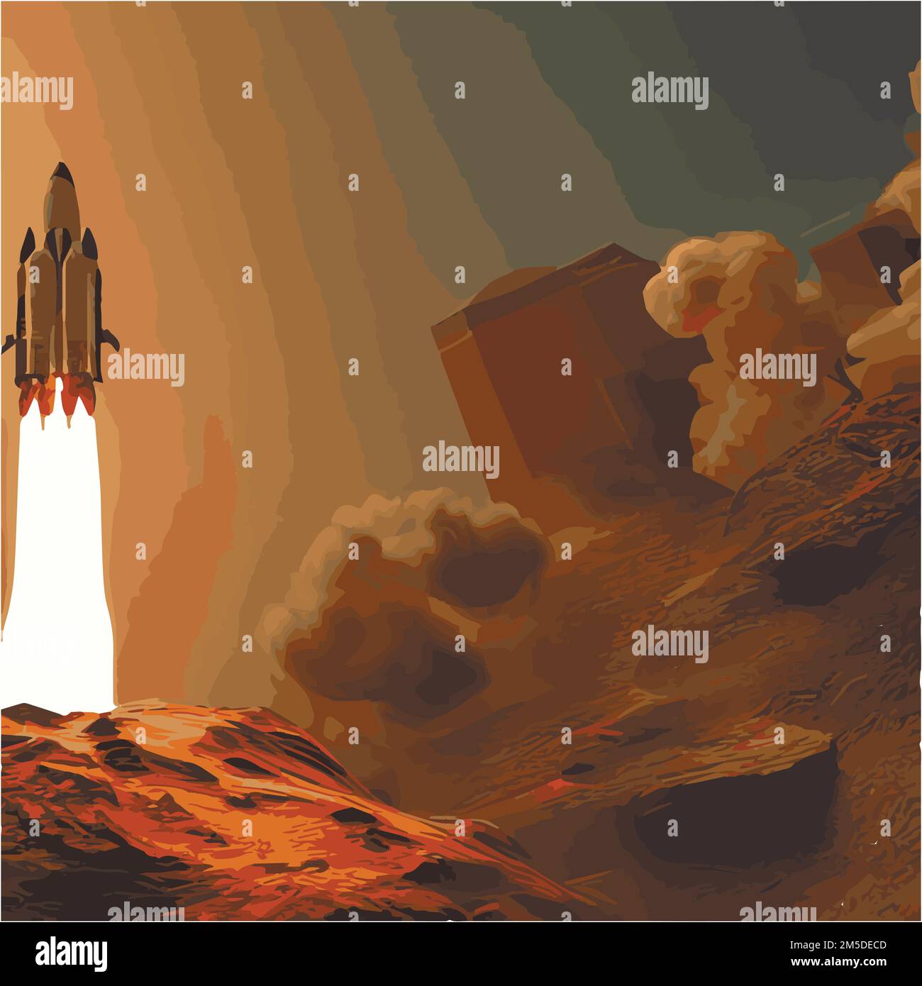 Martian terraforming Stock Vector Images - Alamy