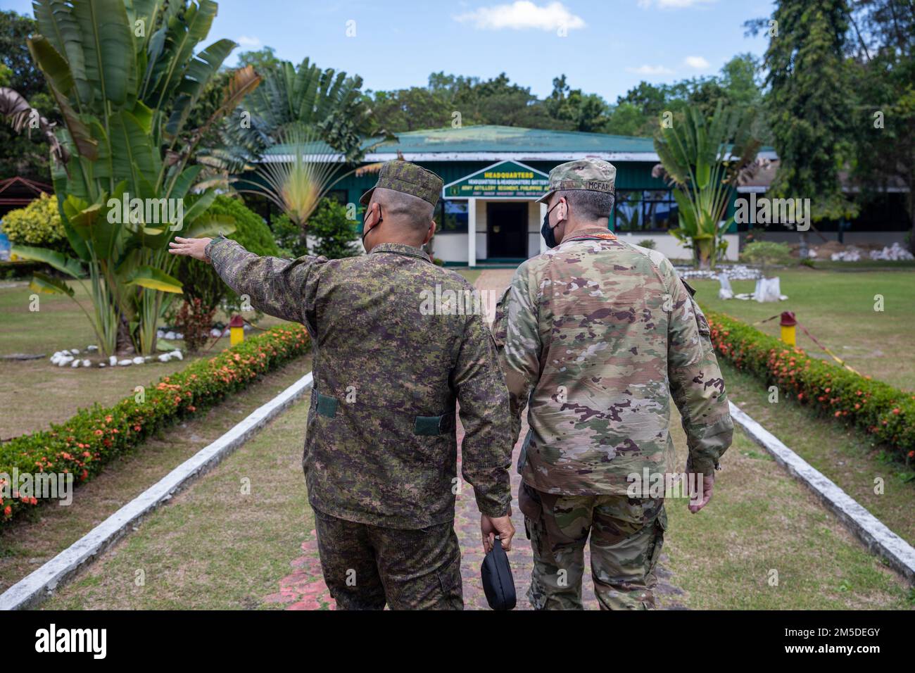 Philippine Brigadier General Romulo Manuel Jr., the Army Artillery ...