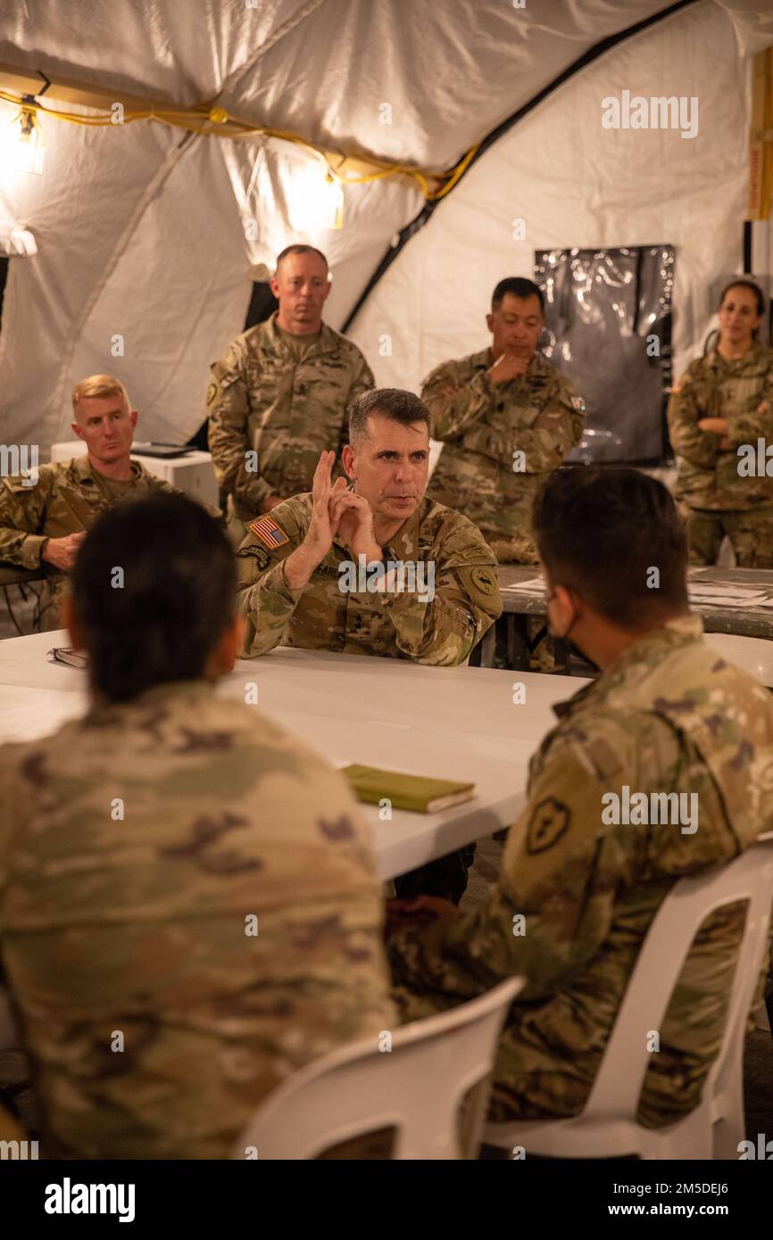U.S. Army Maj. Gen. Matthew McFarlane, the deputy commanding general of ...