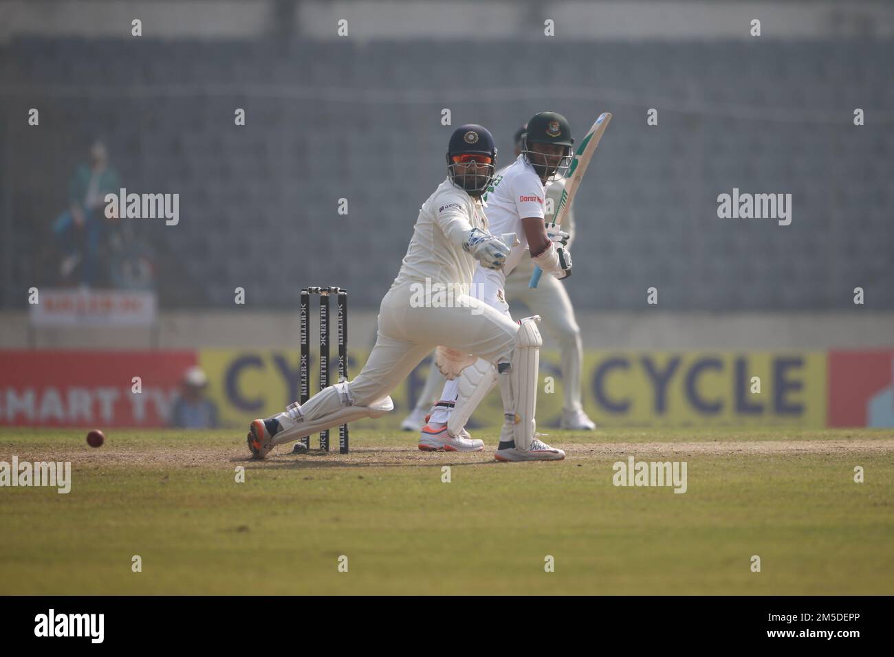 Bangladesh- India 2nd Test match day three at The Sher-e-Bangla ...