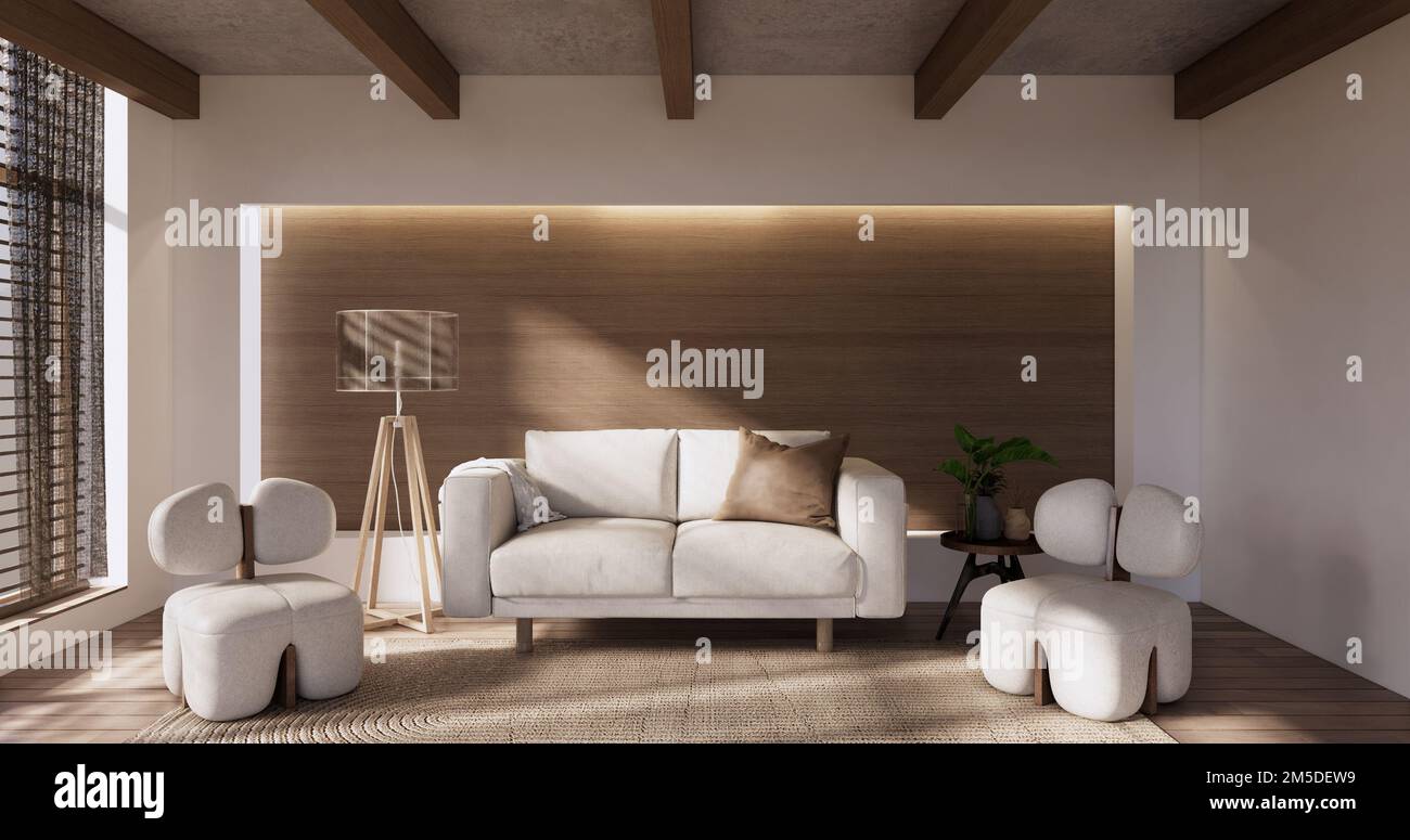 Minimal Muji style, Empty wooden room,Cleaning japandi room interior ...