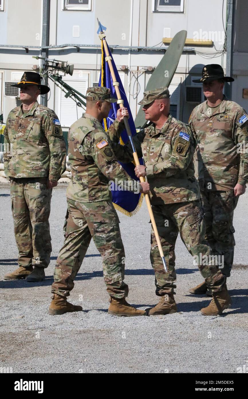 U.S. Army Col. Brey Hopkins, commander of Kosovo Forces Regional ...
