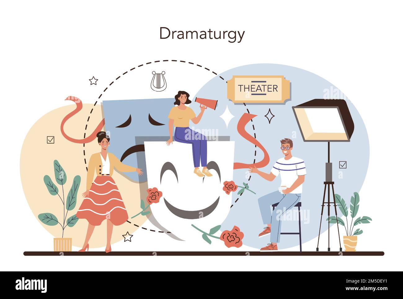 Dramaturgy vector vectors hi-res stock photography and images - Alamy