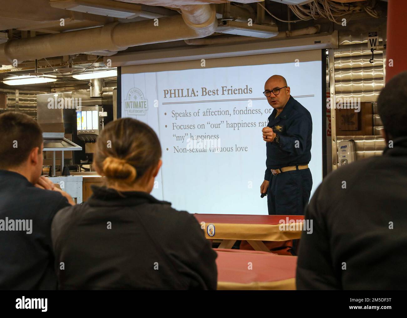 ATLANTIC OCEAN (Mar. 4, 2022) – Lt. Milo Curtis, the ships chaplain ...