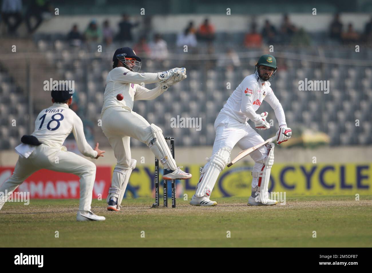 Bangladesh- India 2nd Test match day three at The Sher-e-Bangla ...
