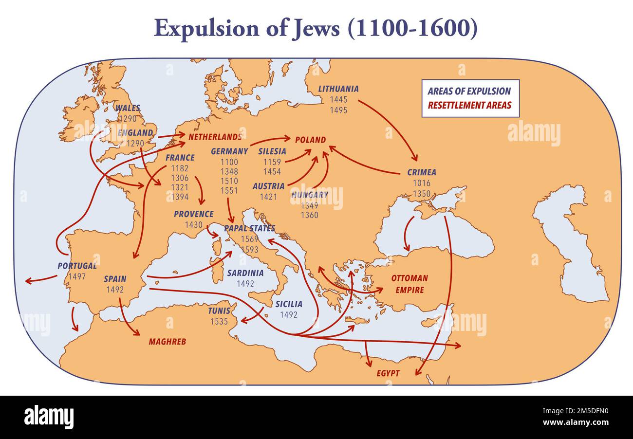 Judaism Spread Map
