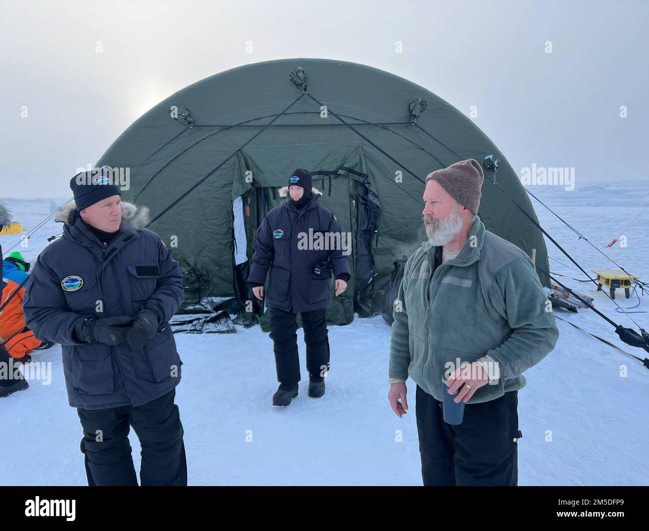 220304-N-YS525-003 U.S. NAVY ICE CAMP QUEENFISH (March 4, 2022) - Rear ...