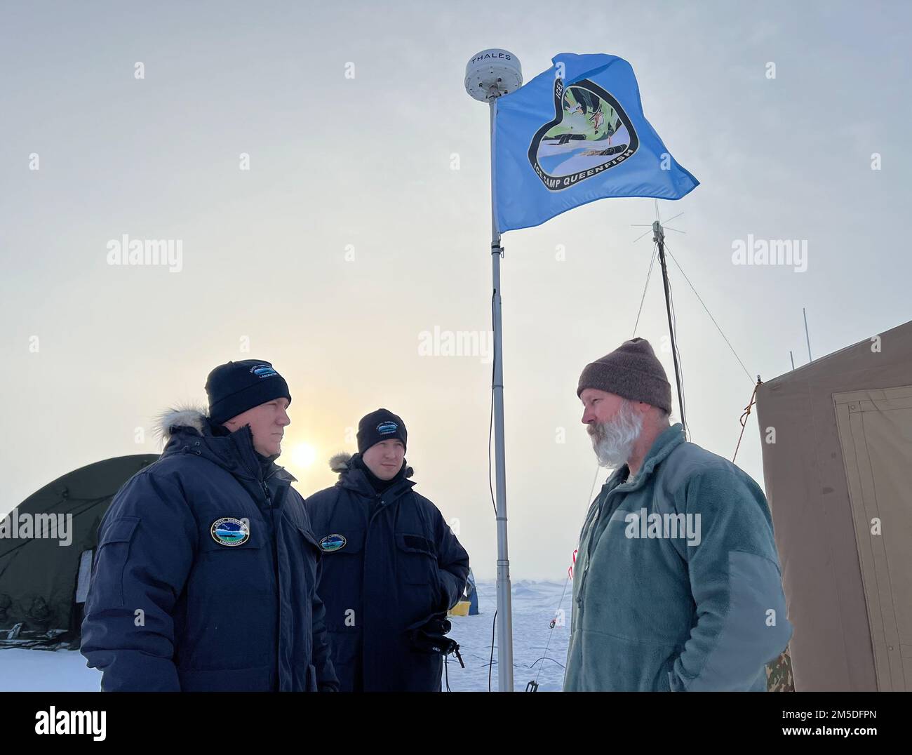 220304-N-YS525-004 U.S. NAVY ICE CAMP QUEENFISH (March 4, 2022) - Rear ...