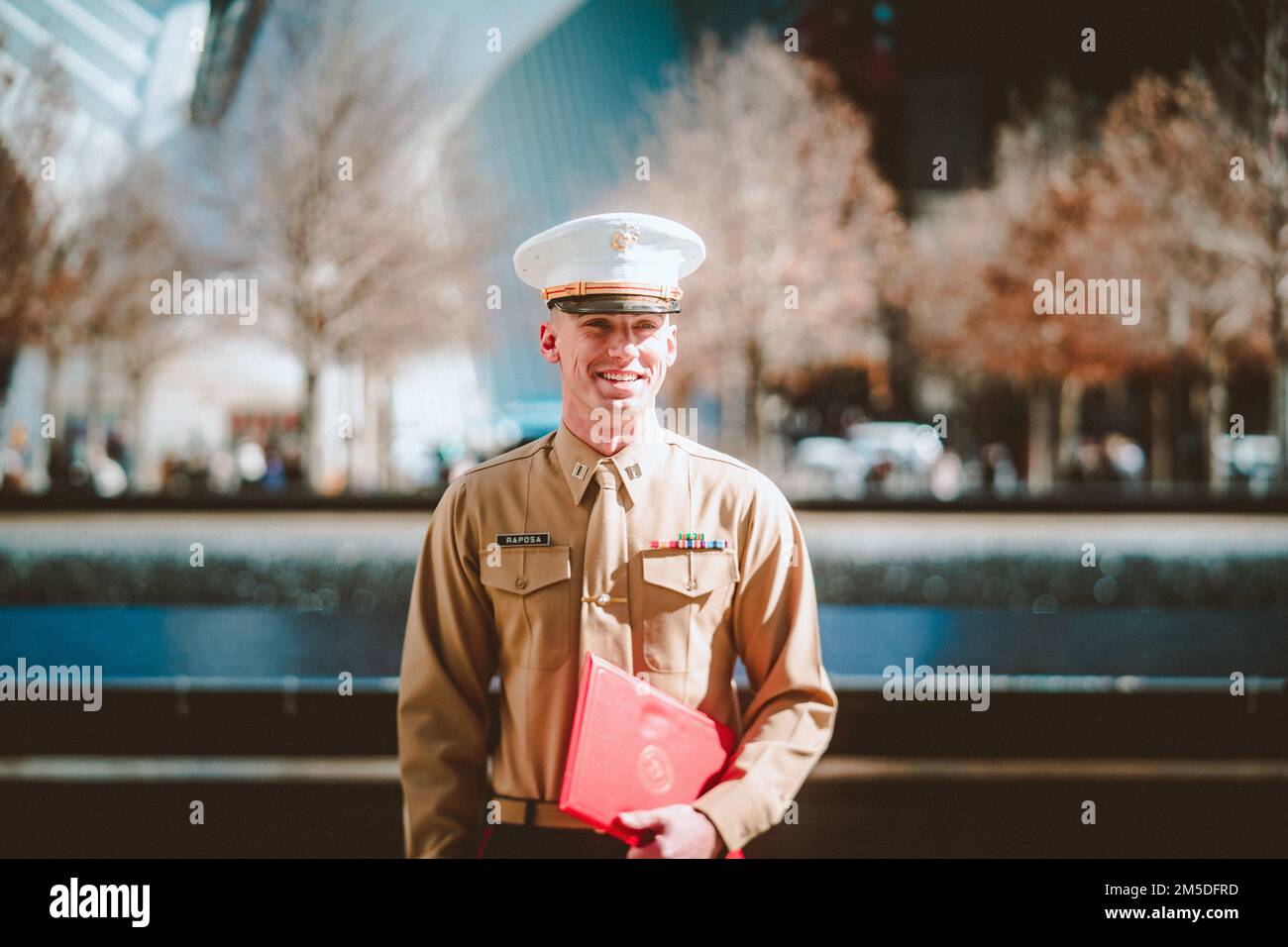 Newly promoted U.S. Marine Corps Capt. Austin Raposa, Officer Selection ...