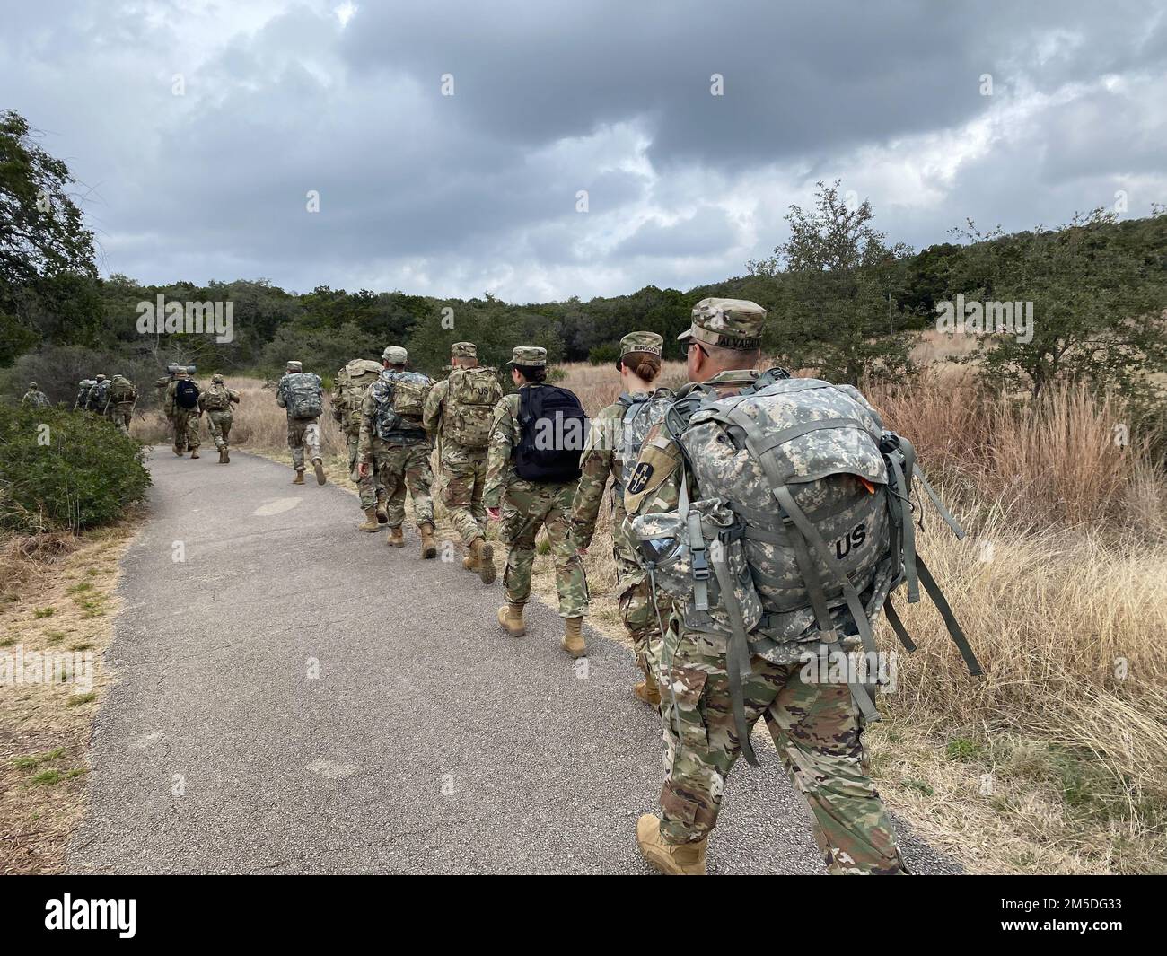 U.S. Army Reserve soldiers from the 273rd ICW, participate in a ruck ...