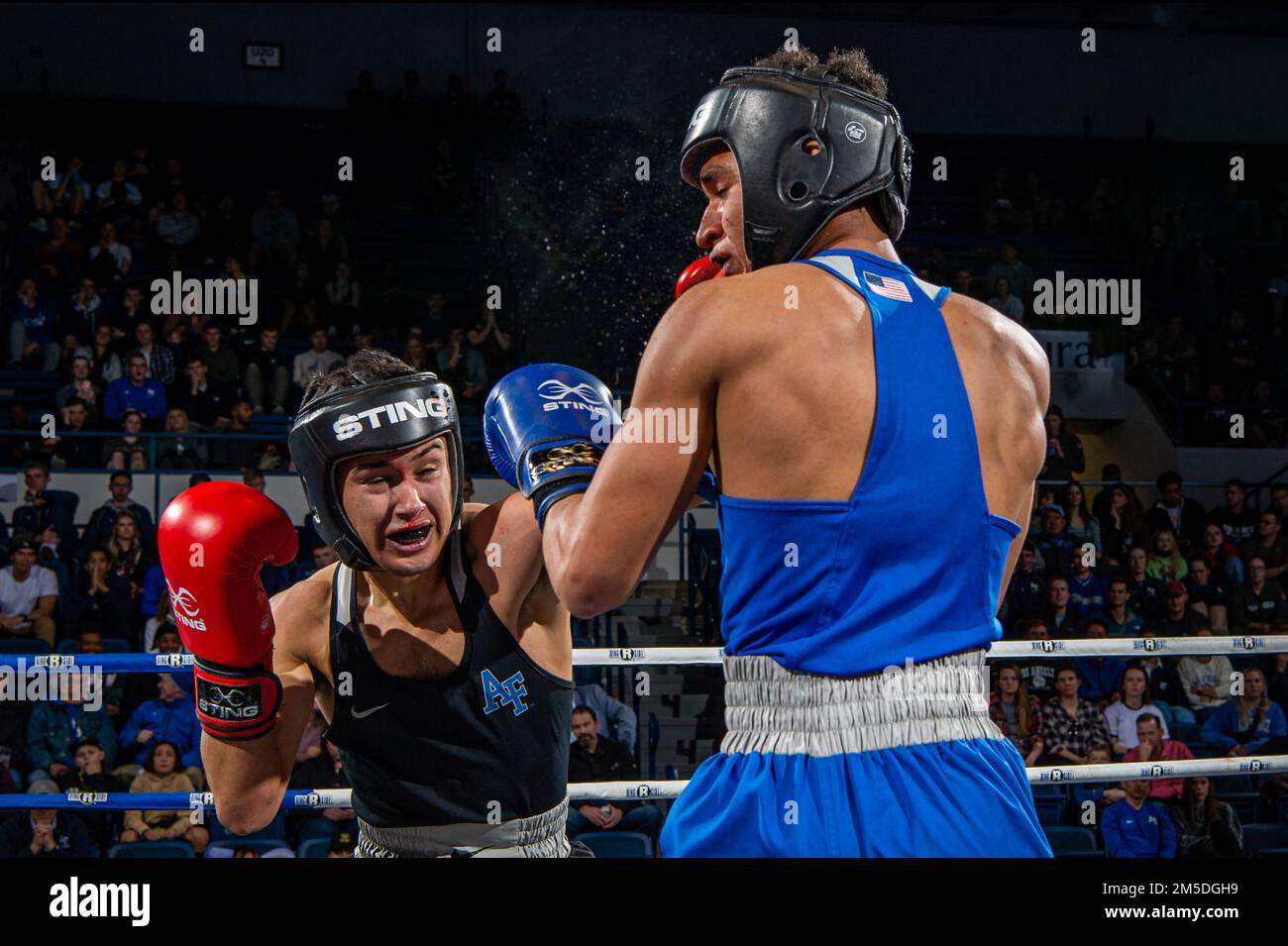 U.S. AIR FORCE ACADEMY, Colo. -- Air Force's Lawrence Barrett lands a ...