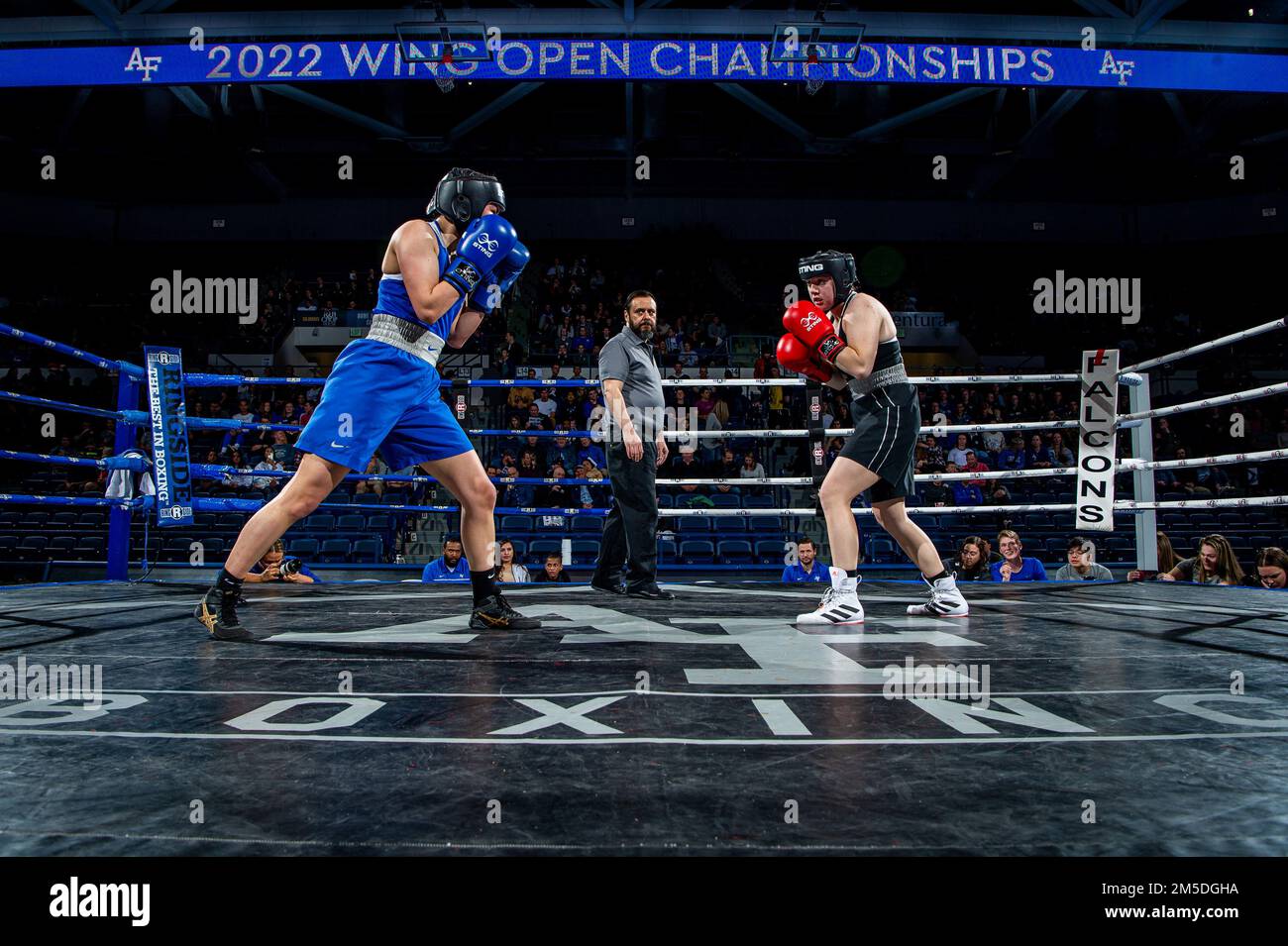 U.S. AIR FORCE ACADEMY, Colo. -- Air Force's Peyton Glenn, left, faces ...