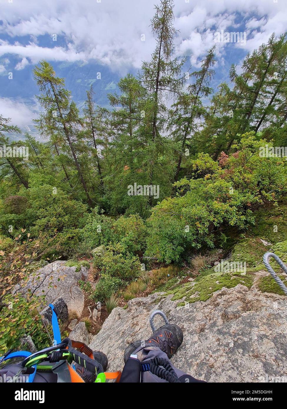 via Ferrata in South Tirol Stock Photo - Alamy