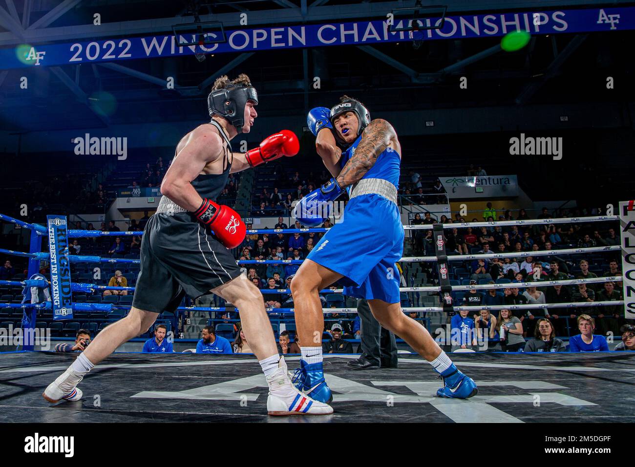U.S. AIR FORCE ACADEMY, Colo. -- Air Force's Luke Kohout, left, and ...