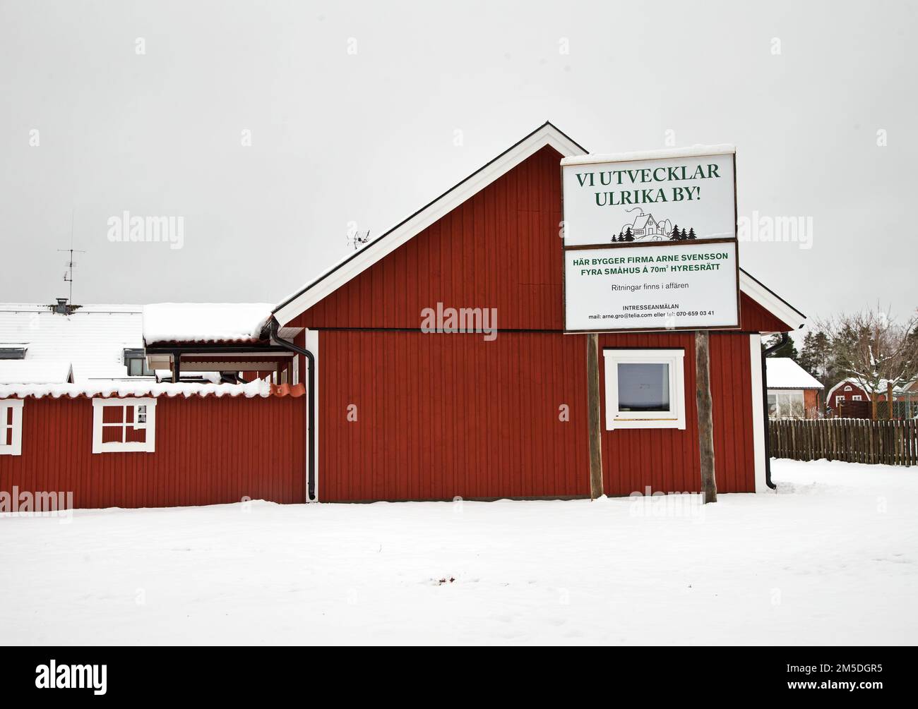 Seasonal weather, village of Ulrika, Ulrika, Sweden Stock Photo - Alamy