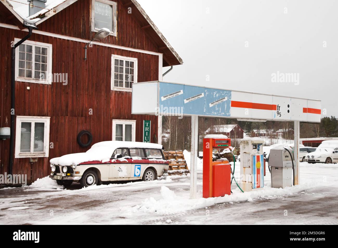 Seasonal weather, village of Ulrika, Ulrika, Sweden Stock Photo - Alamy