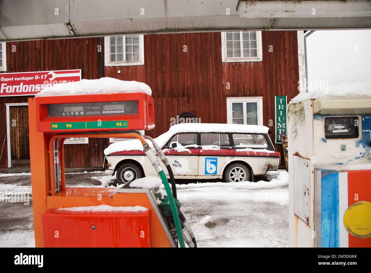 Seasonal weather, village of Ulrika, Ulrika, Sweden Stock Photo - Alamy