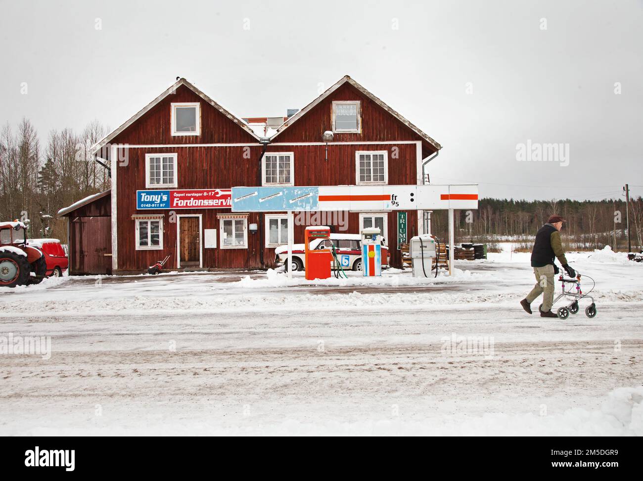 Seasonal weather, village of Ulrika, Ulrika, Sweden Stock Photo - Alamy