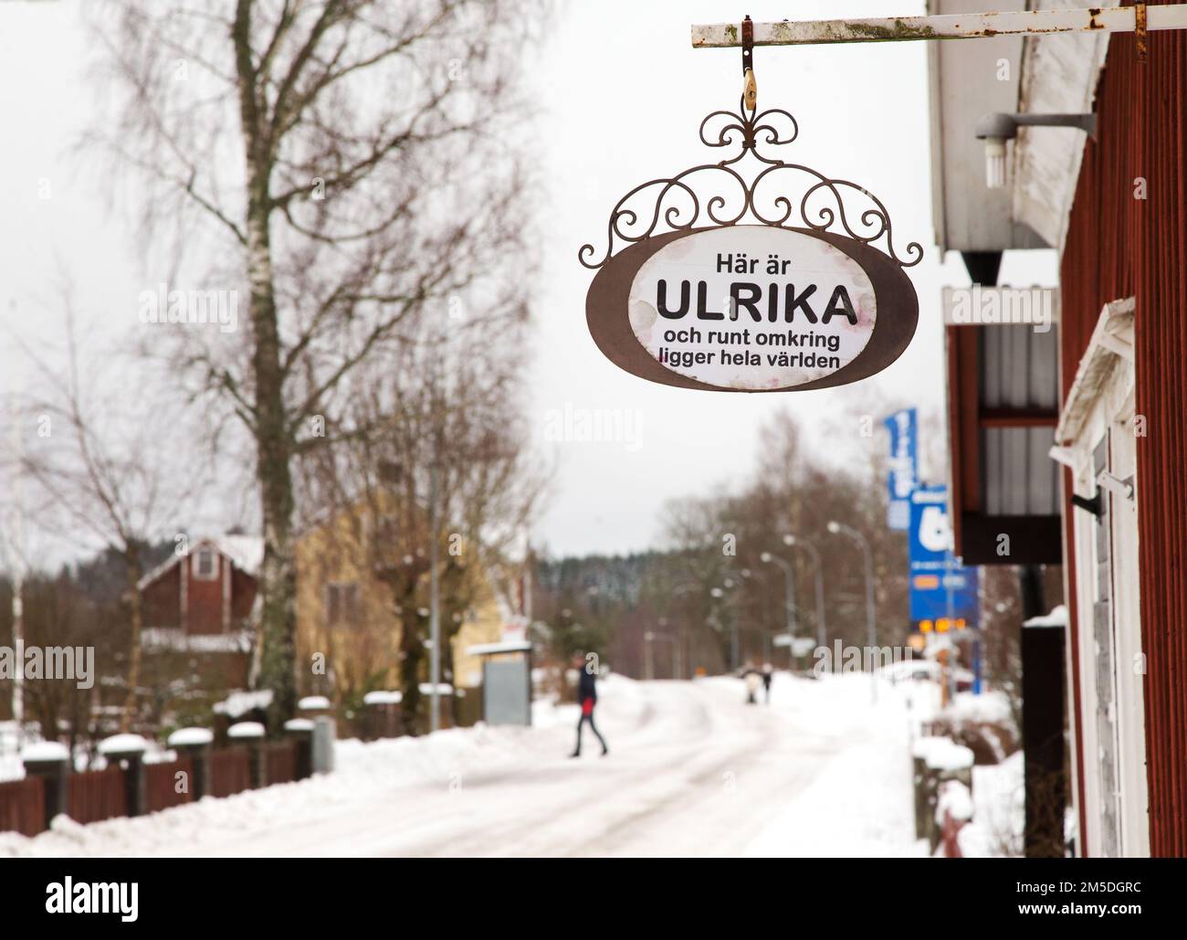 Seasonal weather, village of Ulrika, Ulrika, Sweden Stock Photo - Alamy