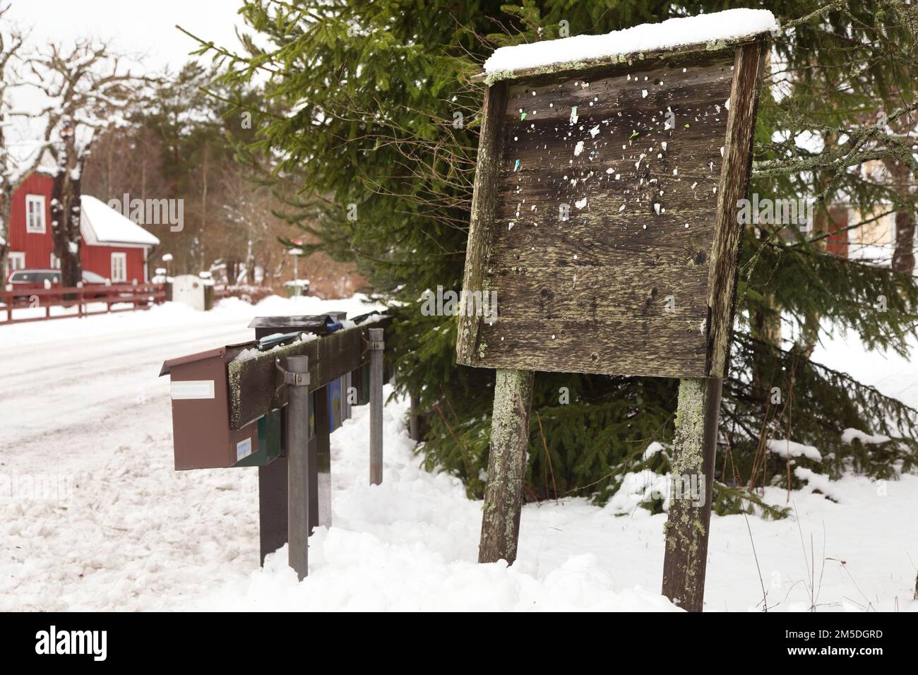 Seasonal weather, village of Ulrika, Ulrika, Sweden Stock Photo - Alamy