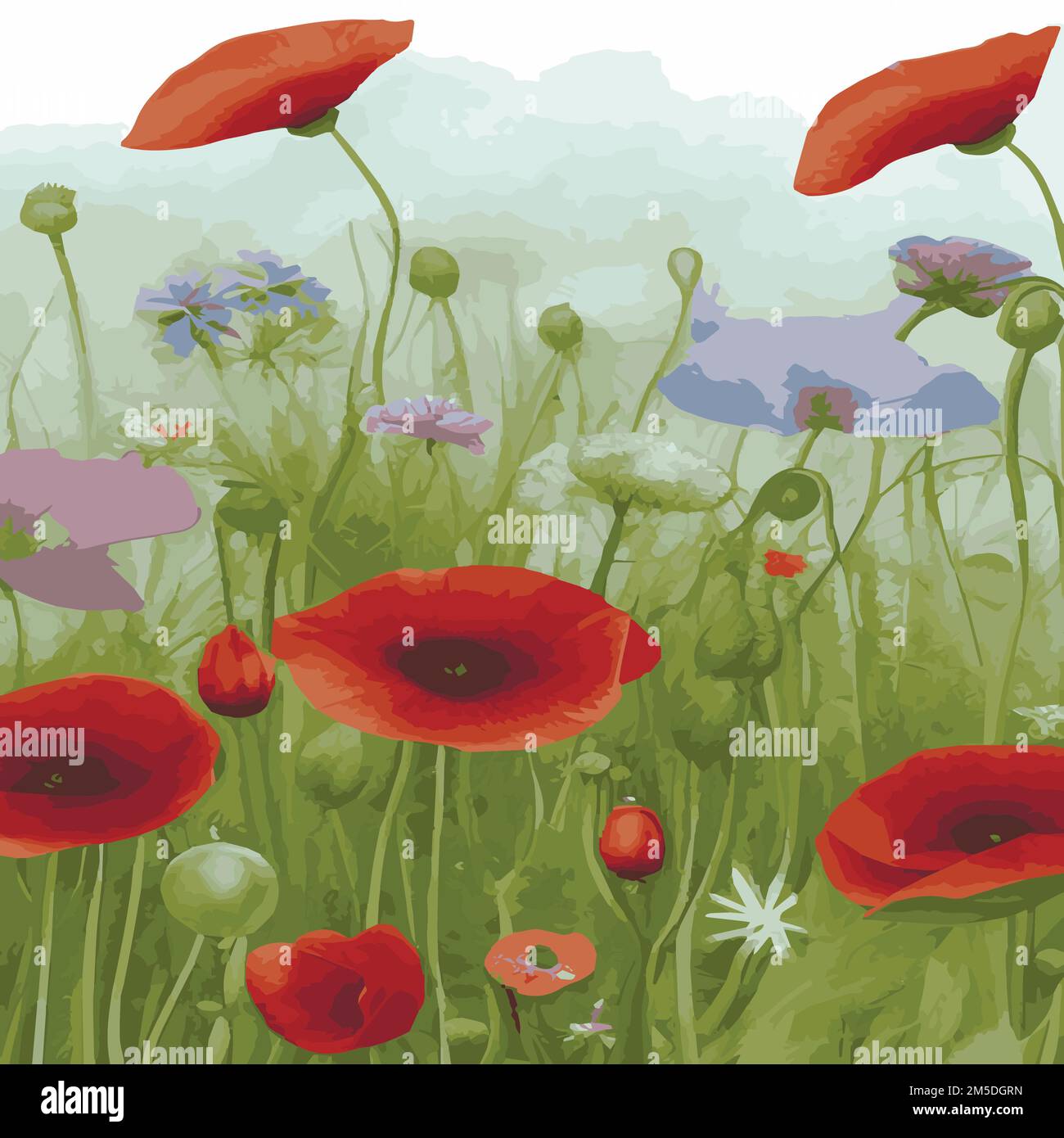 Sun flower filed Stock Vector Images - Alamy