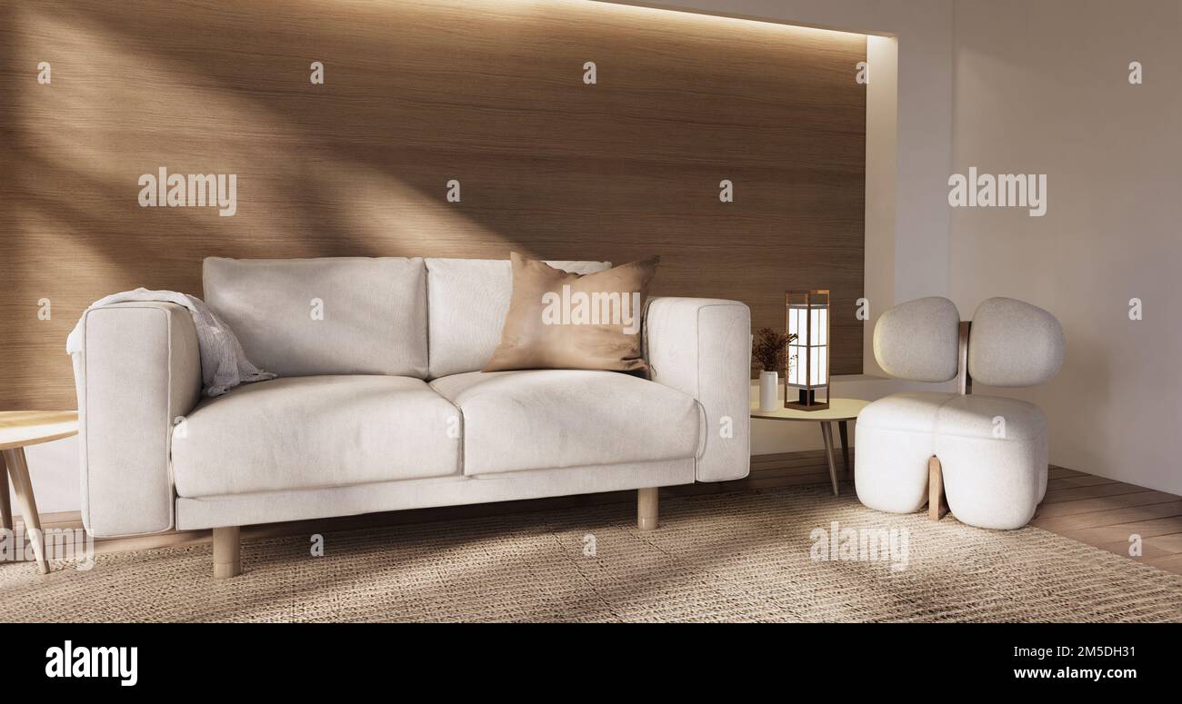 Minimal Muji style, Empty wooden room,Cleaning japandi room interior ...