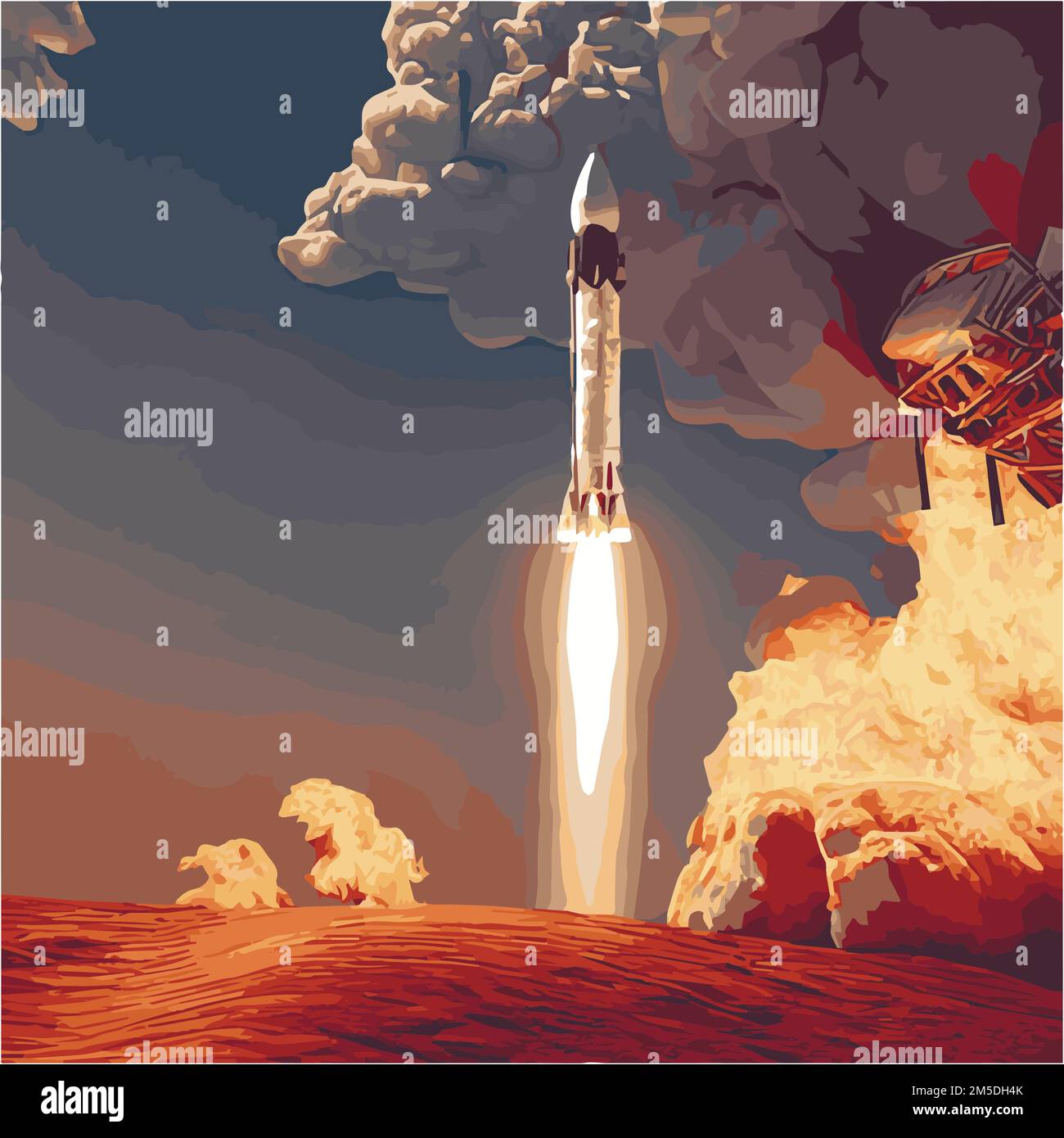 White space lander Stock Vector Images - Alamy