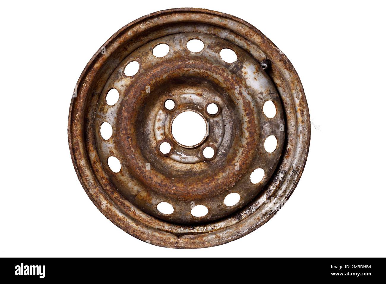 metal car rim with rust isolated on white background Stock Photo - Alamy
