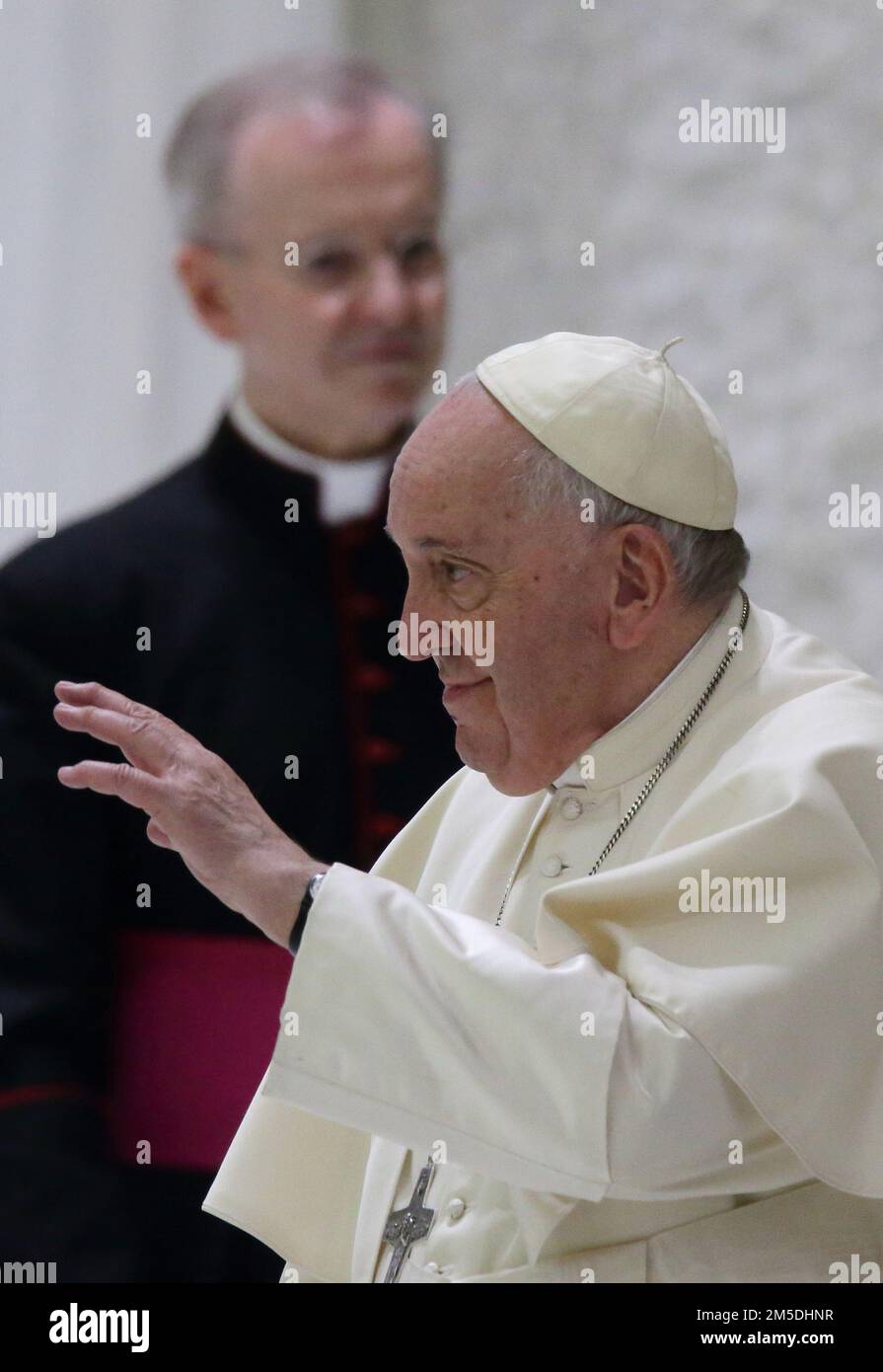 December 28, 2022 - POPE FRANCIS during his wednesday general audience ...