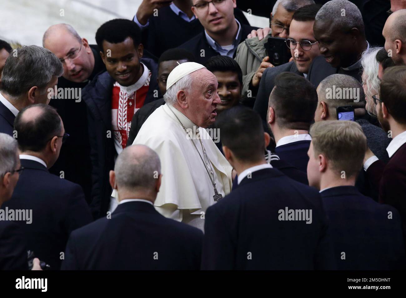 December 28, 2022 - POPE FRANCIS during his wednesday general audience ...