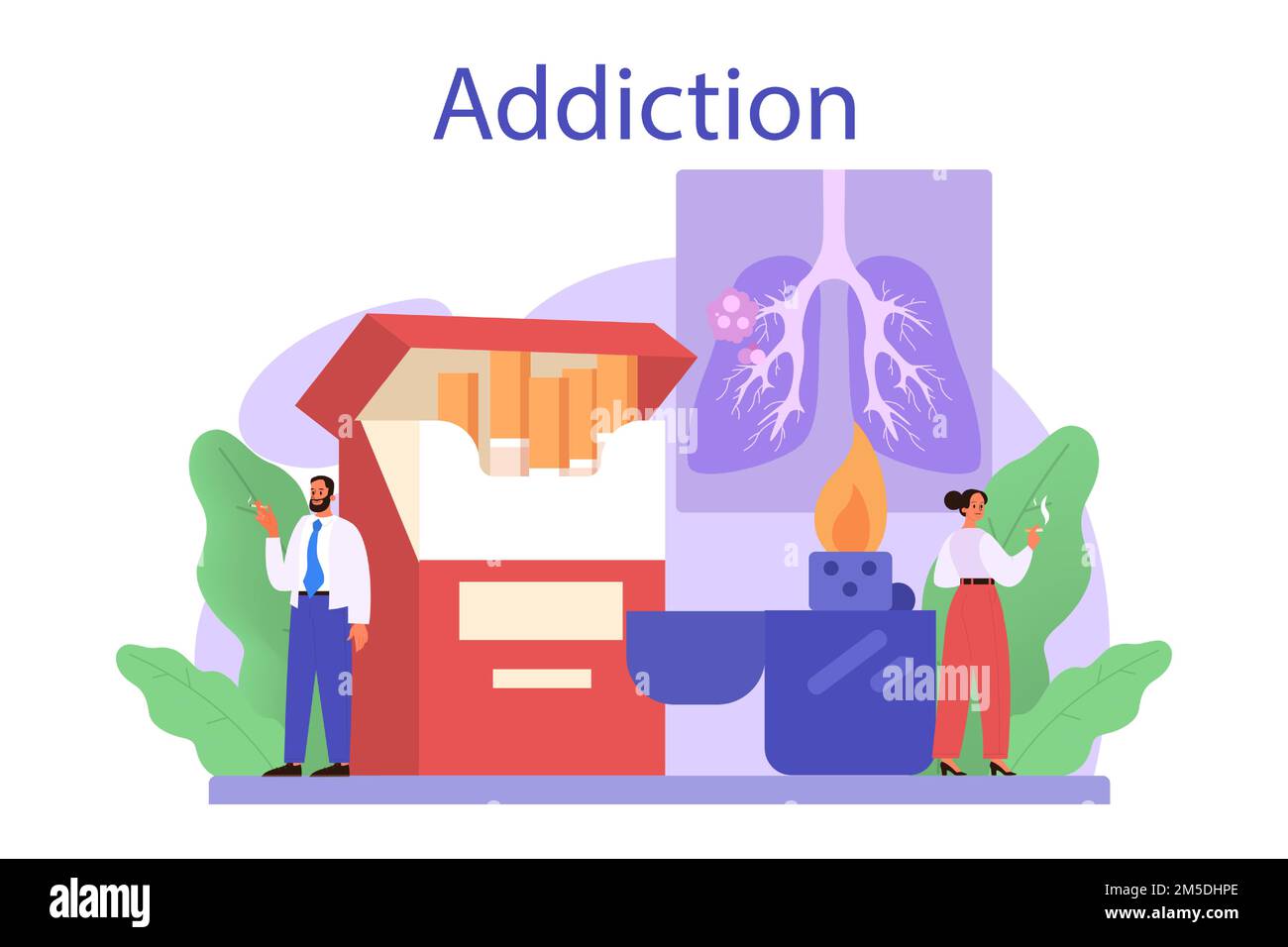 Addiction concept. Idea of medical treatment for addicted people. Life ...
