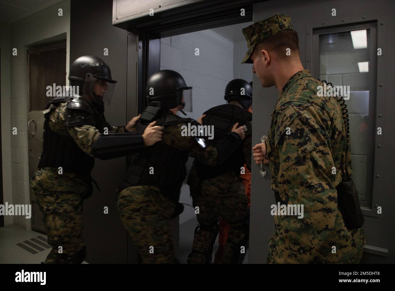 U.S. Marines from the Provost Marshal’s Office, Marine Corps Air ...