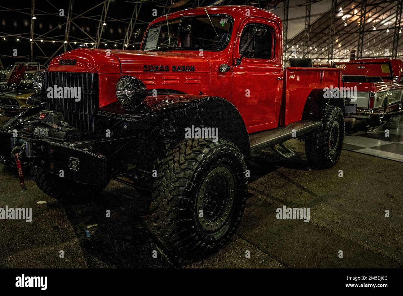 A luxury red truck on show at the Barrett-Jackson Auction in Scottsdale ...