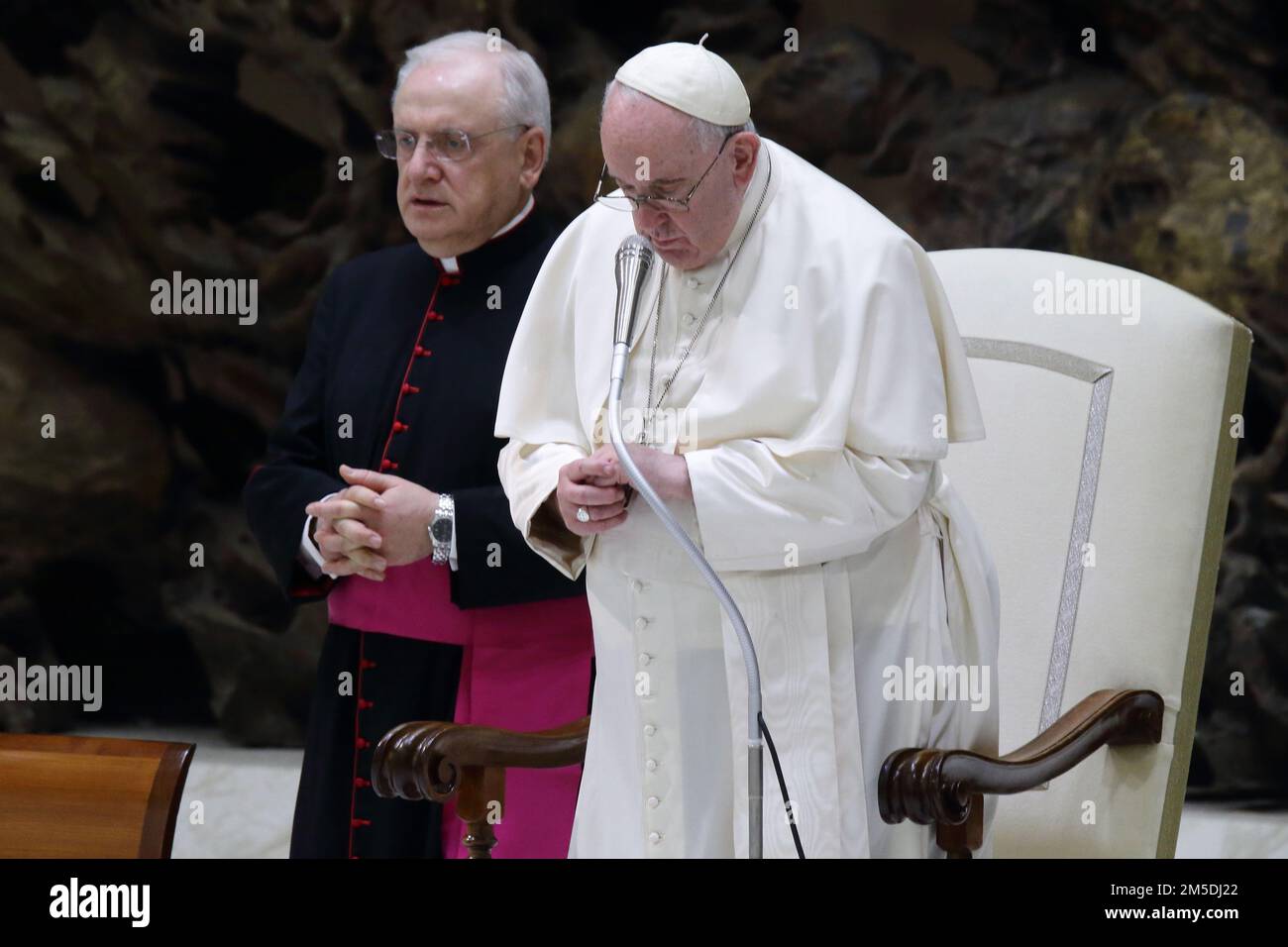 December 28, 2022 - POPE FRANCIS during his wednesday general audience ...